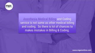 Tips to avoid anesthesia billing errors | PPT