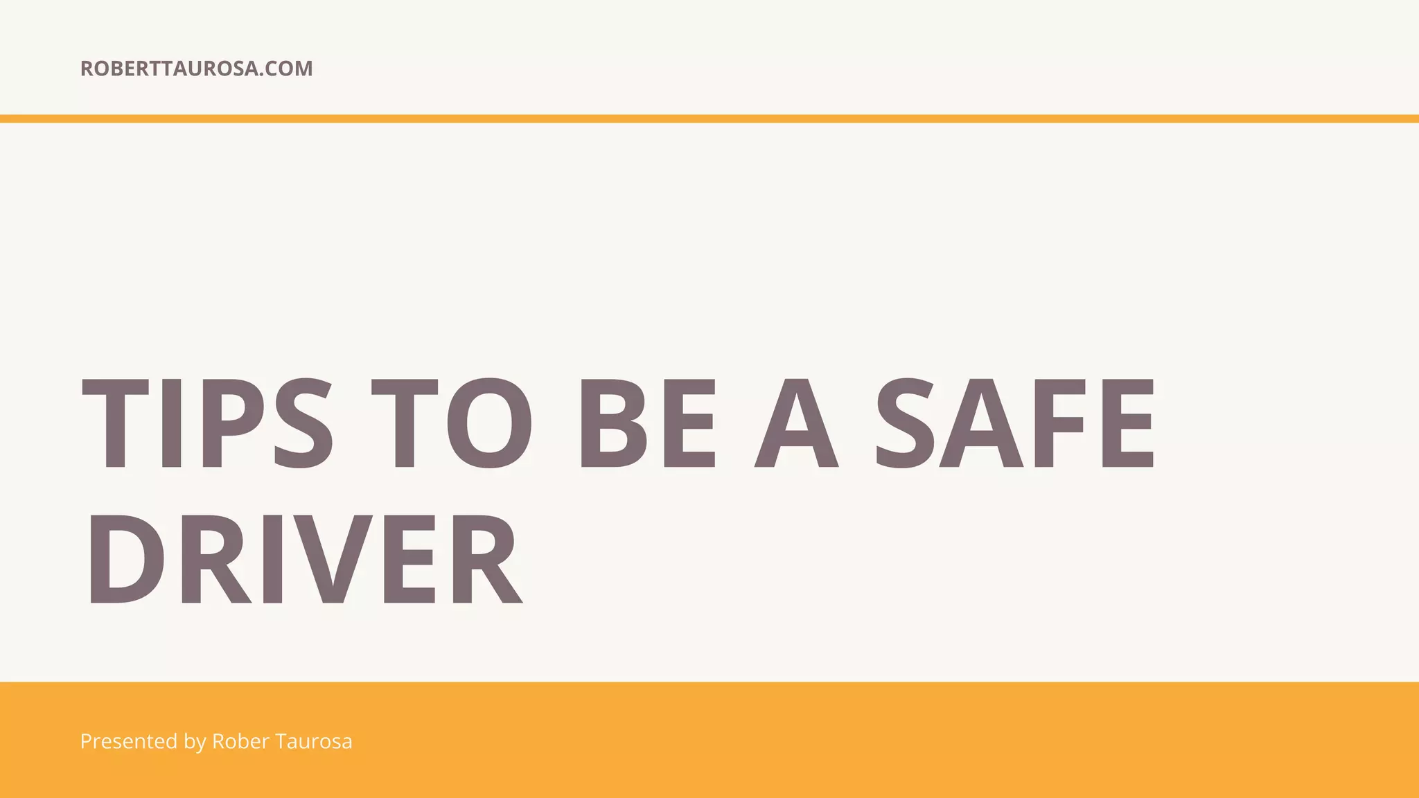 Tips to be a Safe Driver | PDF