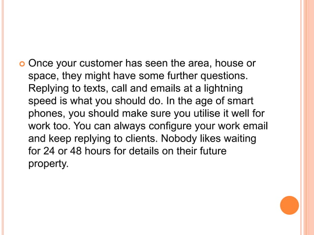 Tips to become a successful real estate agent | PPT