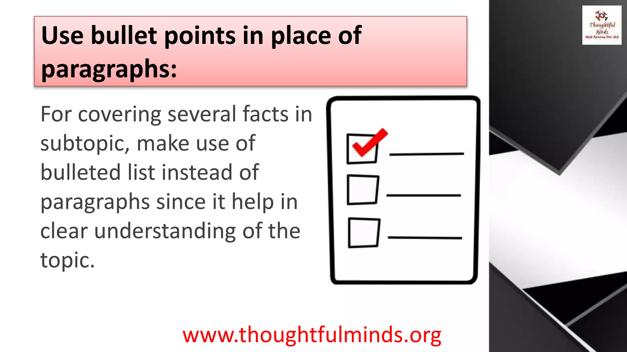 Tips to begin writing your assignment thoughtful minds | PPTX
