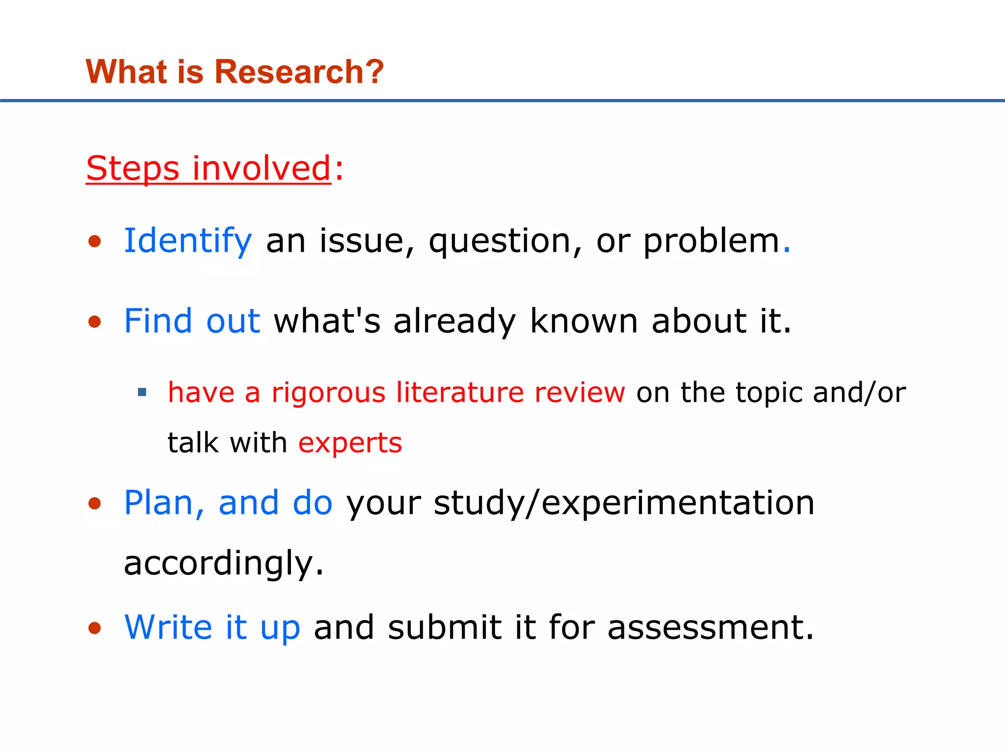 How to carry out research work : Tips for beginners | PDF