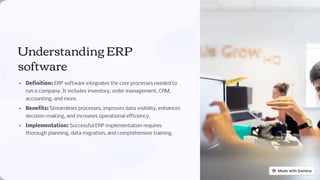 7 Tips to Choose the Right ERP Software for Your Business in 2024 | PPT