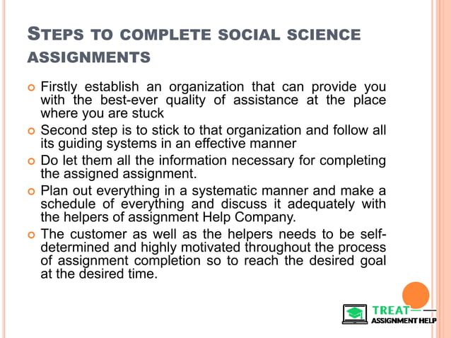 Tips to complete social science assignments | PPT