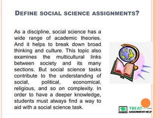 Tips to complete social science assignments | PPT