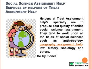 Tips to complete social science assignments | PPT