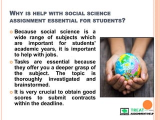 Tips to complete social science assignments | PPT