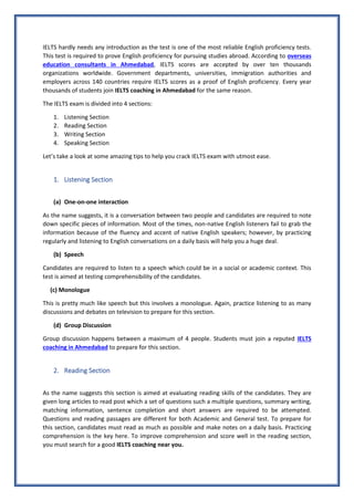 Join Reputed IELTS Coaching & Crack Exam with Ease | PDF