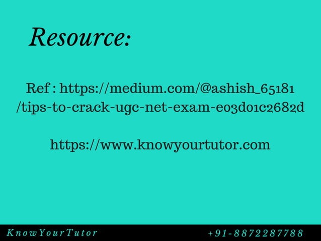 Tips to Crack UGC NET Exam | PPT Tips to Crack UGC NET Exam | PPT