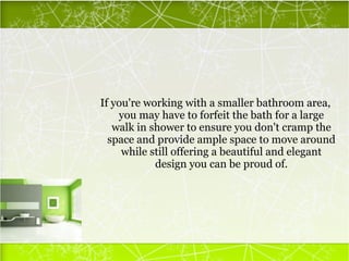 Tips to designing a beautiful bathroom | PPT