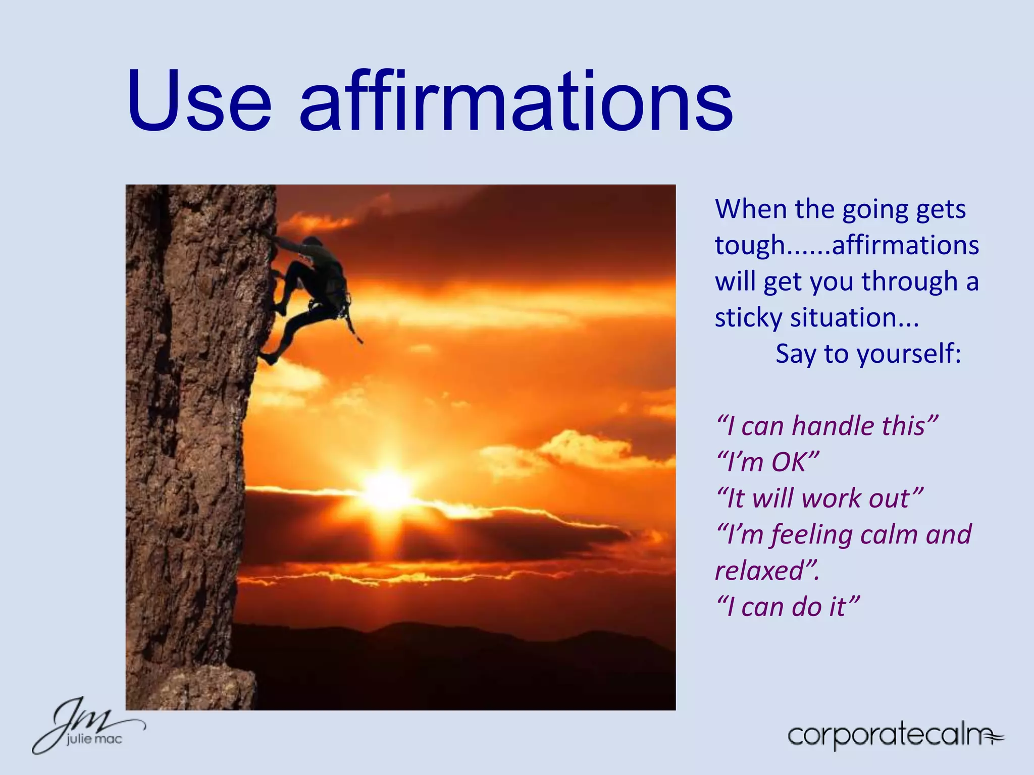 Tips to ease tension | PPT