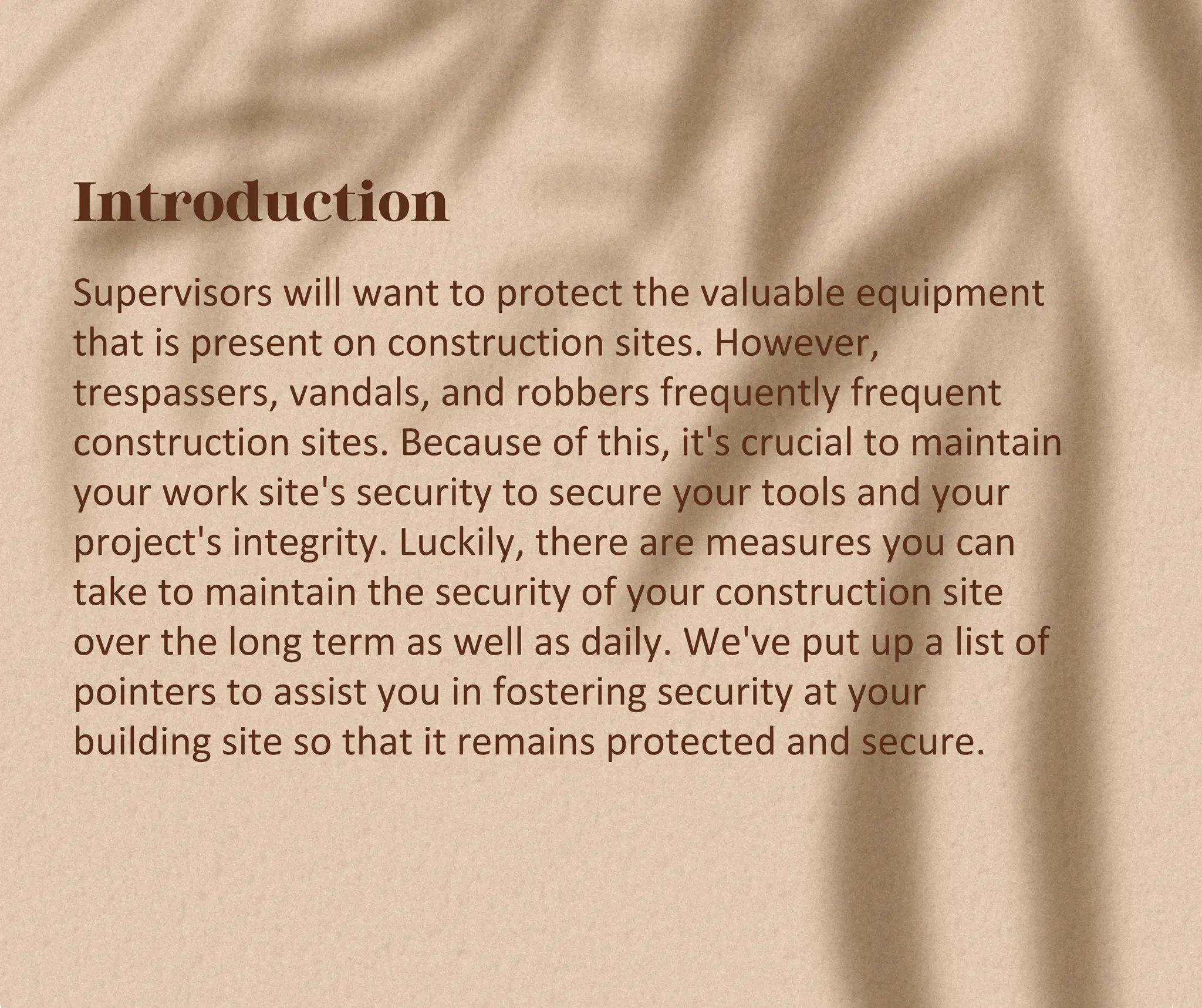 Tips to Ensure Security For Construction Sites.pdf