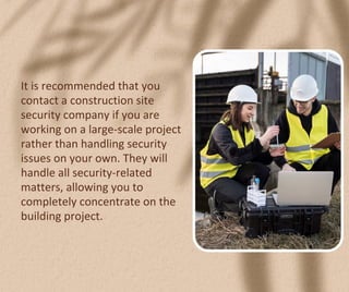 Tips to Ensure Security For Construction Sites.pdf