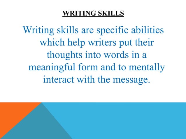 Tips to get a good writing skill | PPTX