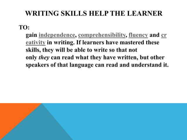 Tips to get a good writing skill | PPTX
