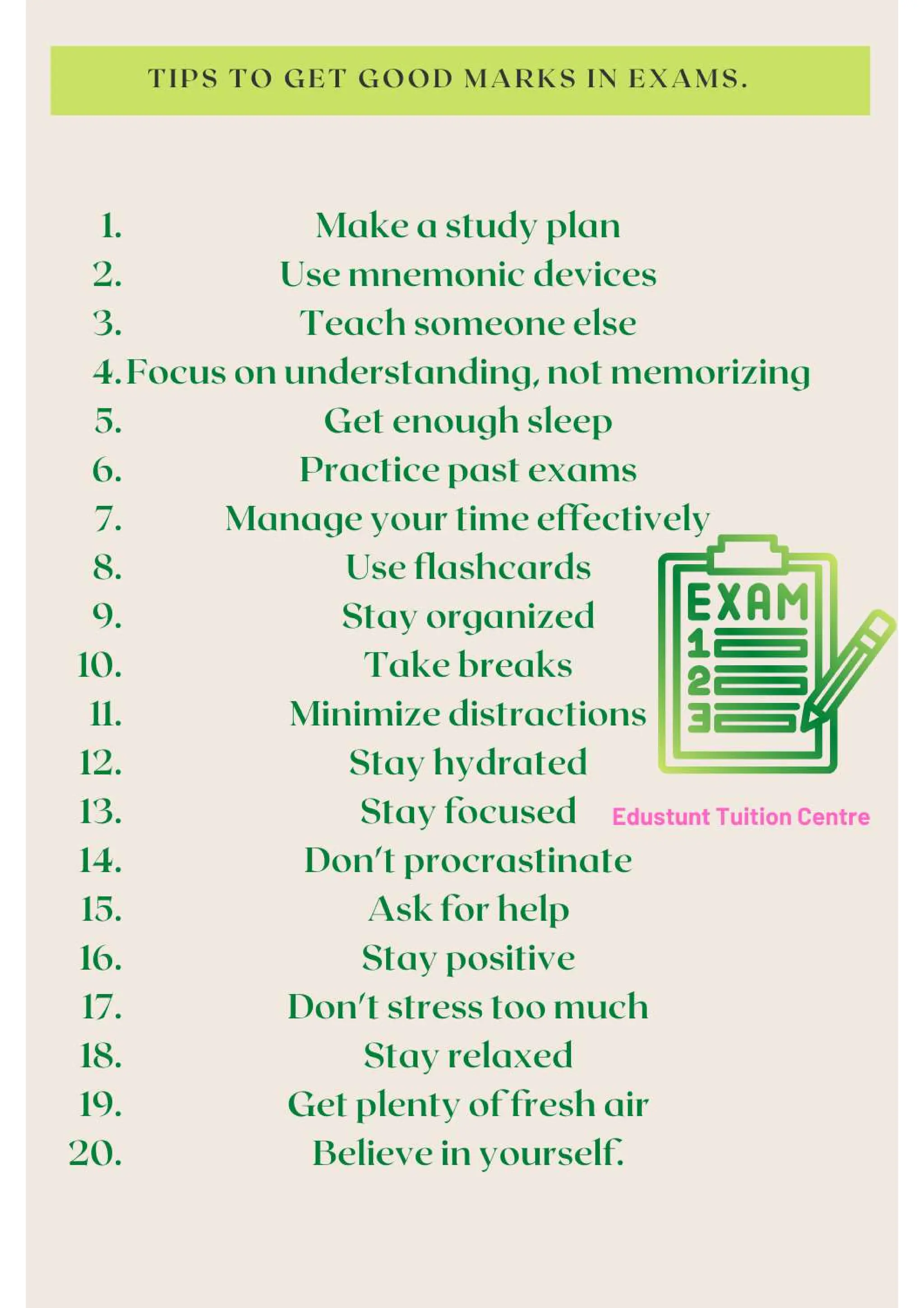 Tips to get good marks in exams..pdf