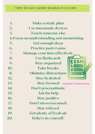 Tips to get good marks in exams..pdf