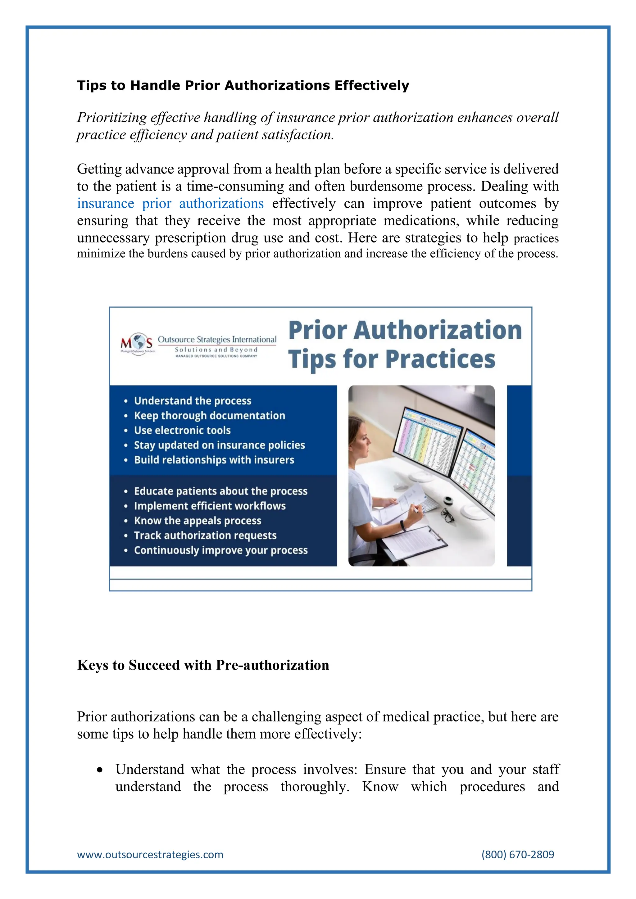 Tips to Handle Prior Authorizations Effectively | PDF Tips to Handle Prior Authorizations Effectively | PDF