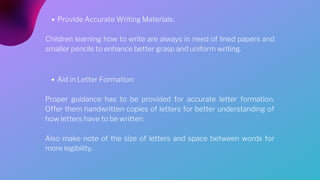 Tips to improve handwriting legibility | PDF