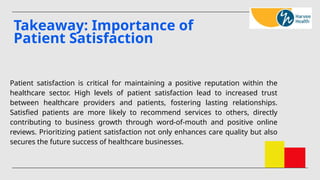 Tips To Improve Patient Satisfaction - Harvee Healthcare | PPT