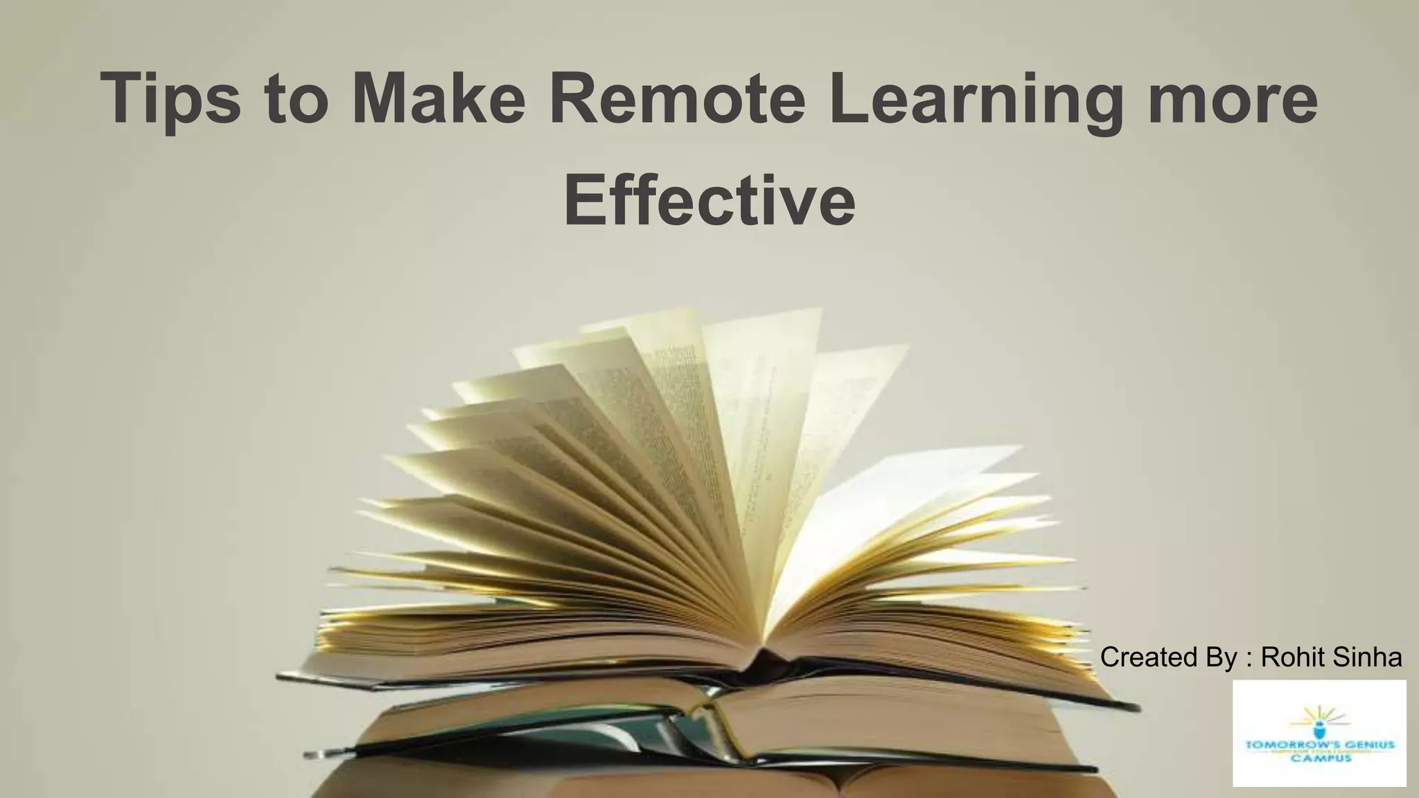 Tips to Improve Remote Teaching | PPT