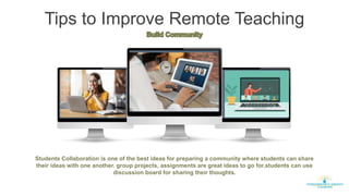 Tips to Improve Remote Teaching | PPT