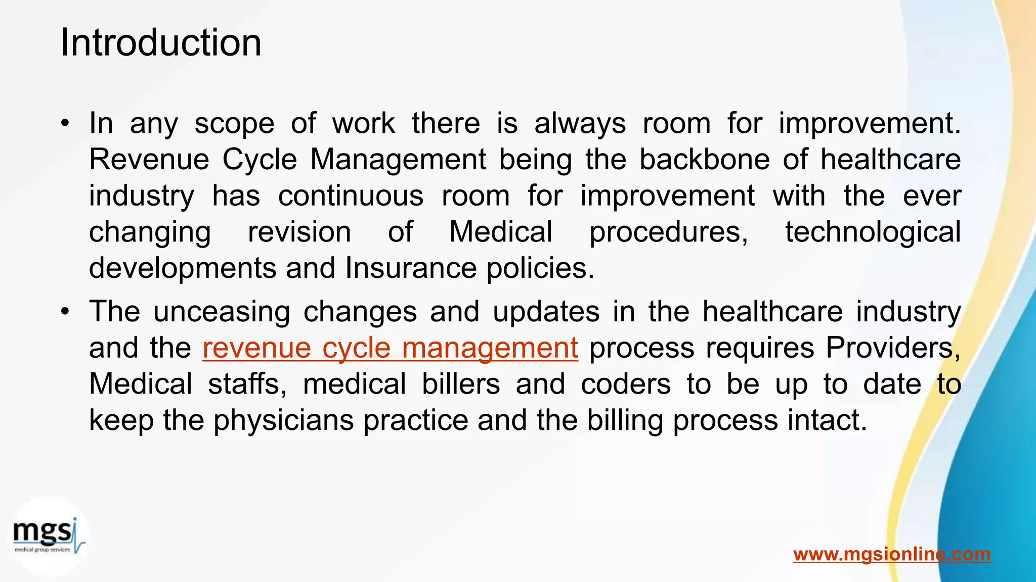 Tips to improve your revenue cycle management in 2020 | PPTX