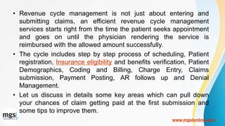 Tips to improve your revenue cycle management in 2020 | PPTX