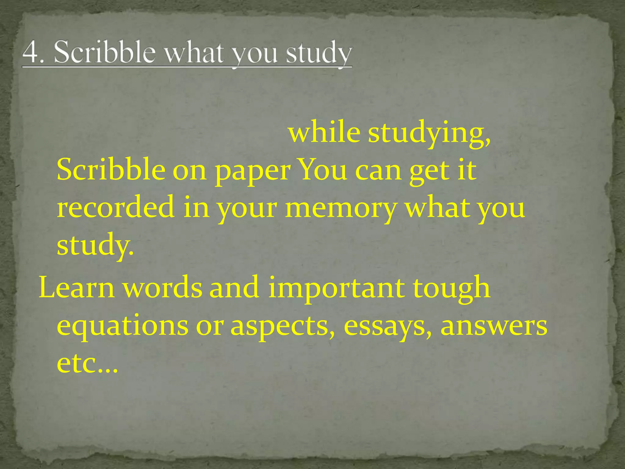 Tips To Improve Your Study Skills | PPTX
