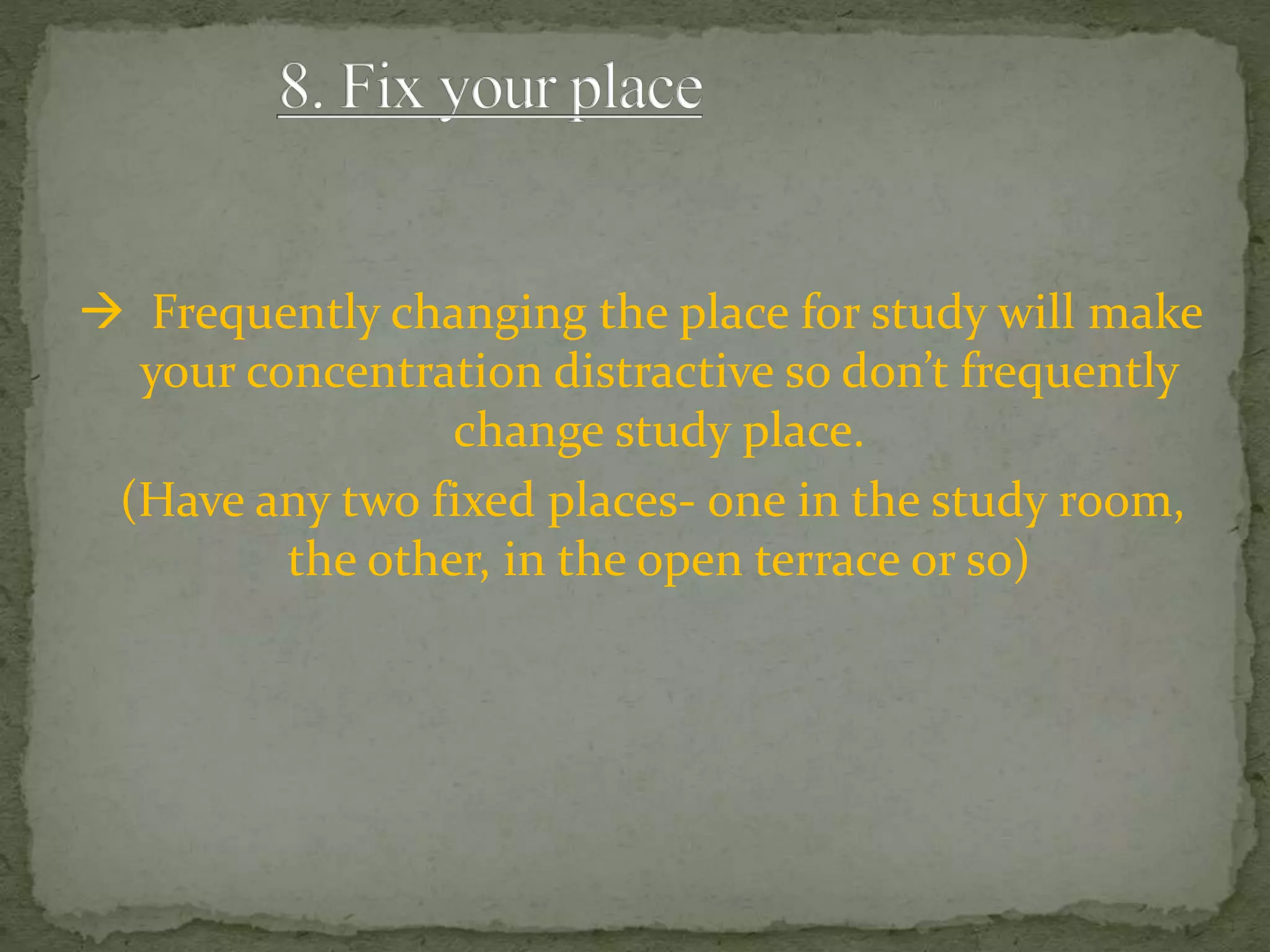 Tips To Improve Your Study Skills | PPTX