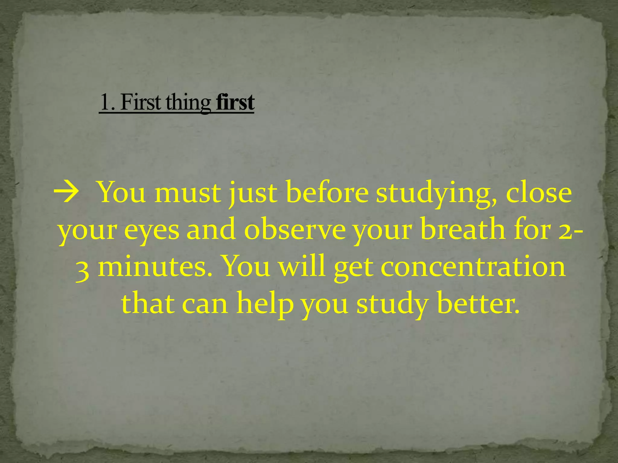 Tips To Improve Your Study Skills | PPTX