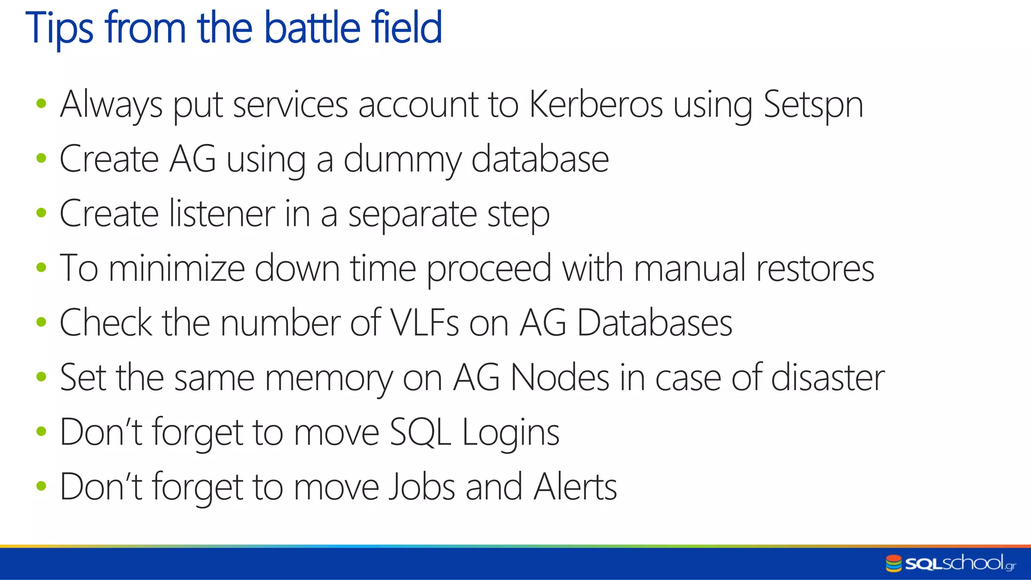 Tips to install and manage always on availability groups in sql server ...