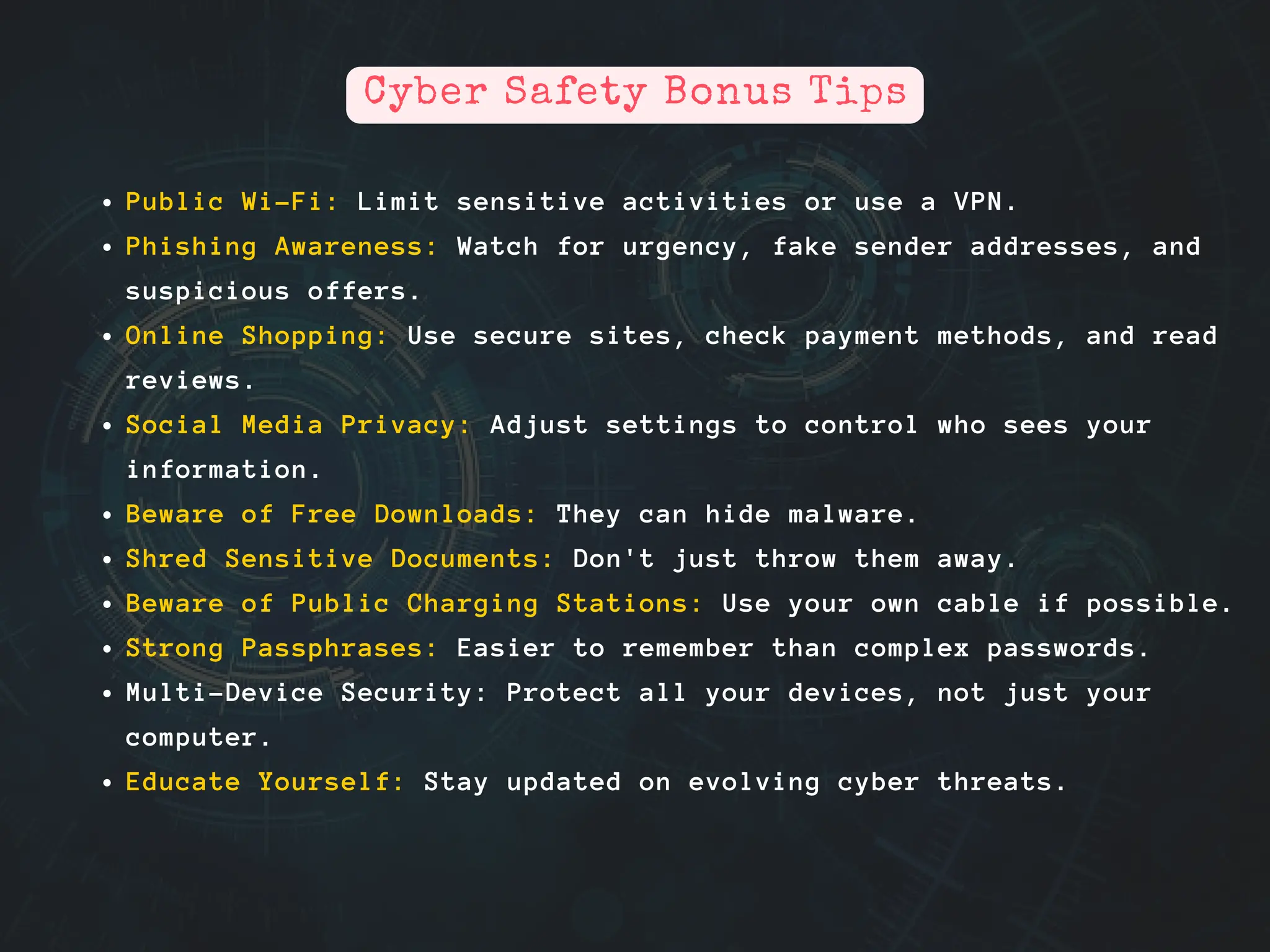 Cyber Safety | Cyber Safety Tips | Cybersecurity | PPT Cyber Safety | Cyber Safety Tips | Cybersecurity | PPT