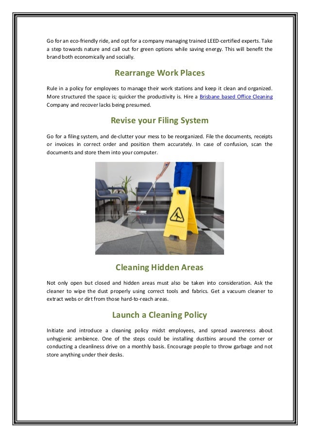 Tips To Keep Your Office Clean