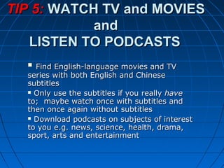 Tips to learn english effectively | PPT