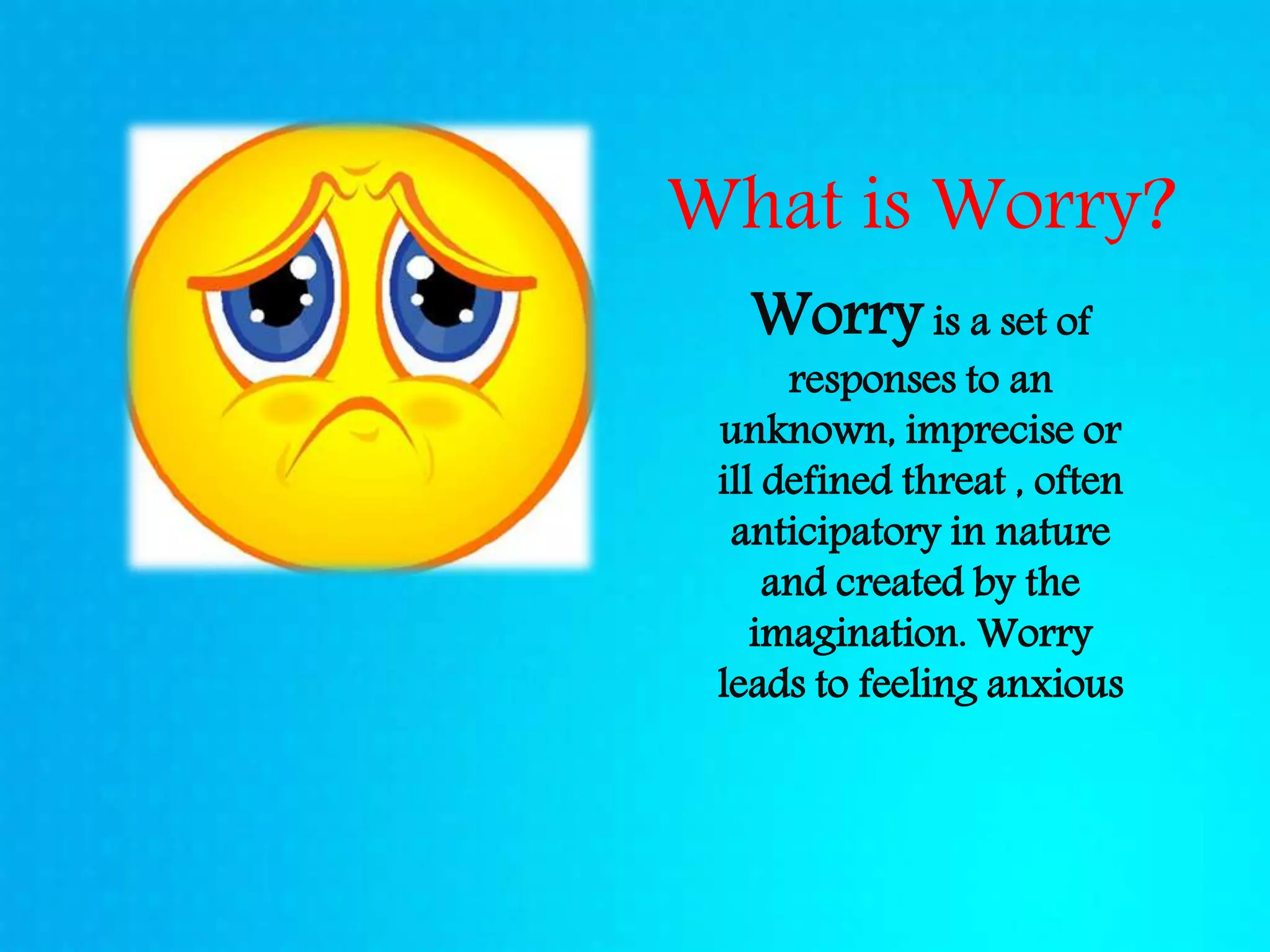 Tips to Manage Worries | PPTX