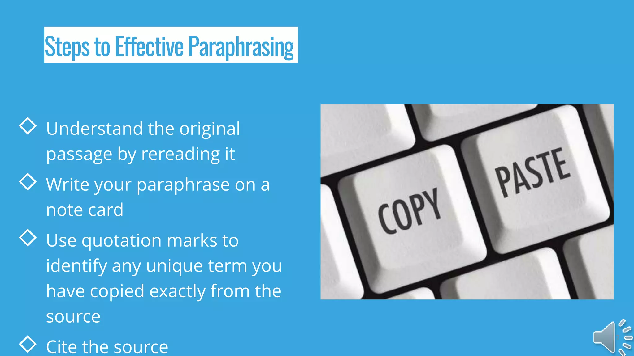 Tips To Paraphrase to Avoid Plagiarism | PPT