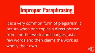 Tips To Paraphrase to Avoid Plagiarism | PPT