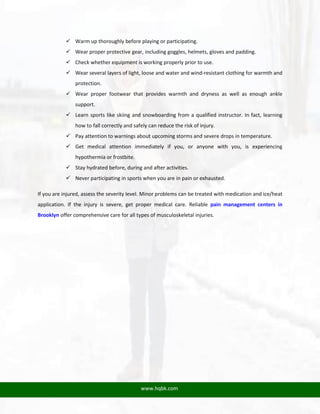 Tips to Prevent Winter-related Injuries | PDF