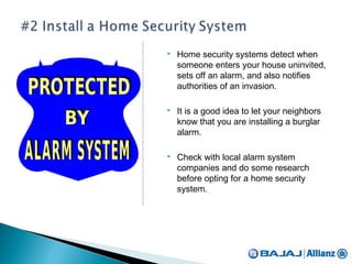 Tips to Protect your Home and its Contents | PPT