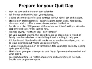 Tips to Quit smoking with the help of Health Care Provider | PPT