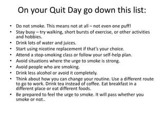 Tips to Quit smoking with the help of Health Care Provider | PPTX