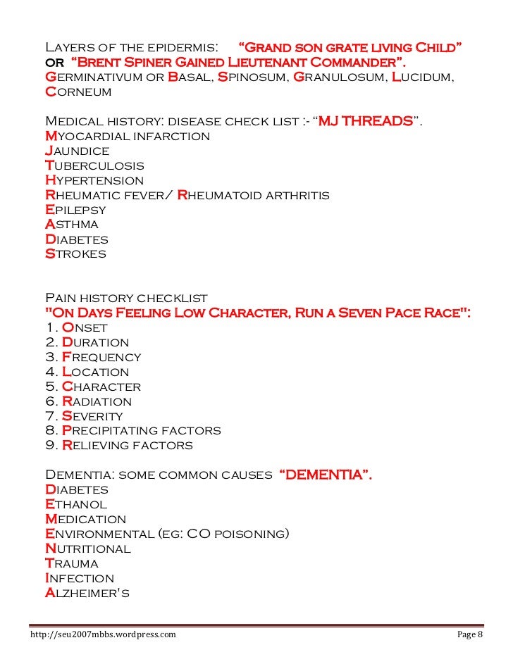 Tips to Remember - fmge