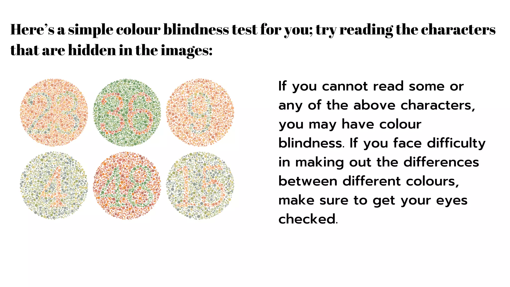 Educate Yourself On Colour Blindness | PPT