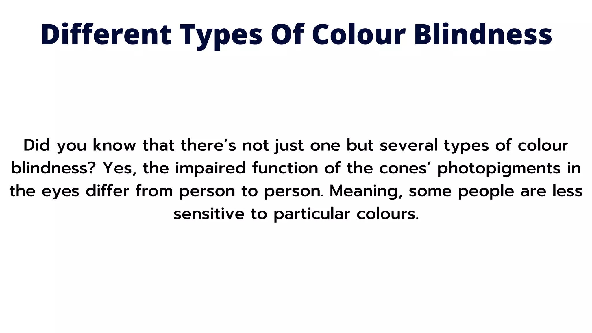 Educate Yourself On Colour Blindness | PPT