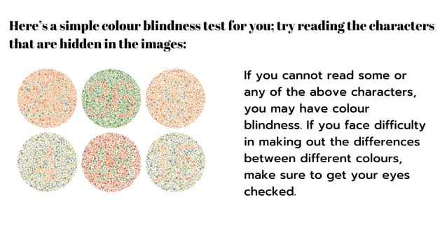 Educate Yourself On Colour Blindness | PPT