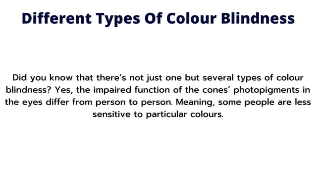 Educate Yourself On Colour Blindness | PPT