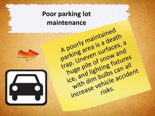 Causes of Parking Lot Crashes | PPTX