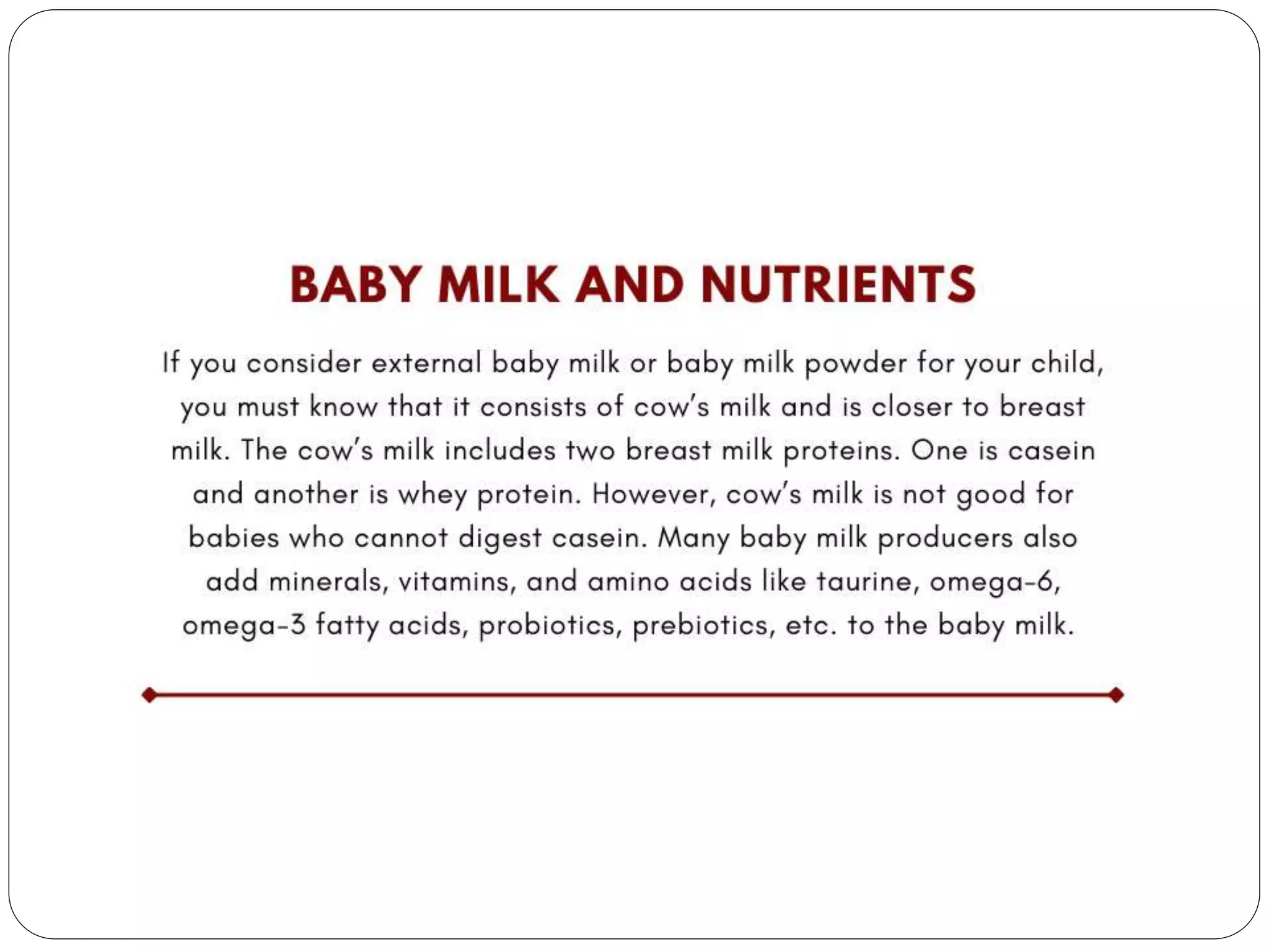 Tips to Select the Right Milk for Your Baby - Danone India | PPTX