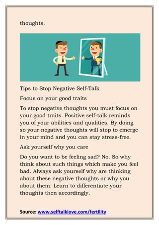 Tips to stop negative self | DOC | Mental Health | Diseases and Conditions