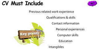 Tips to write a successful CV | PPTX